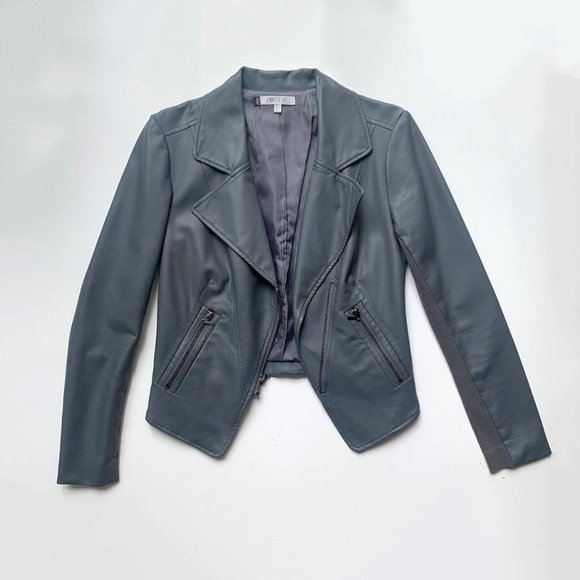 Jennifer Lopez | Jackets & Coats | Jennifer Lopez Grey Motorcycle ...